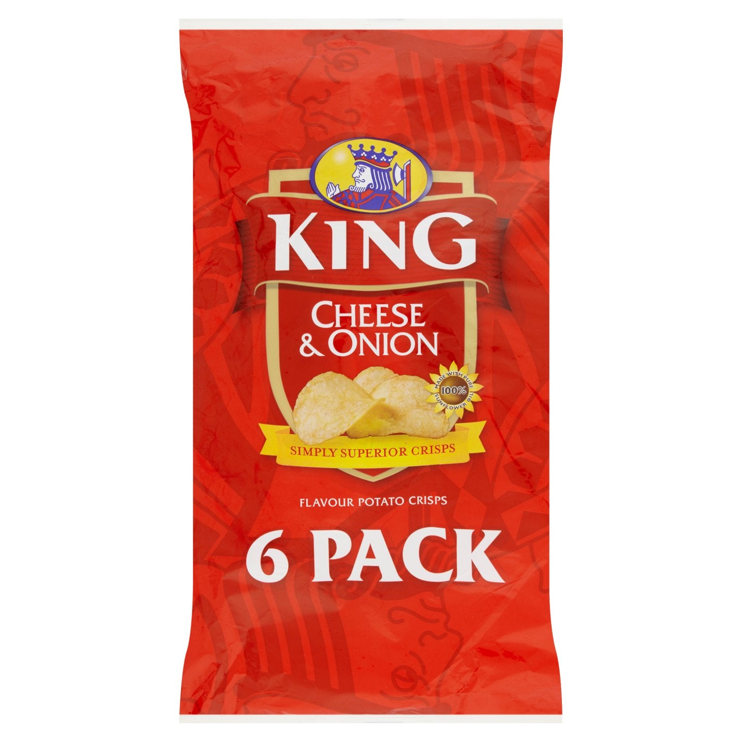 King Crisps Cheese & Onion 6 Pack – The Paddy Box