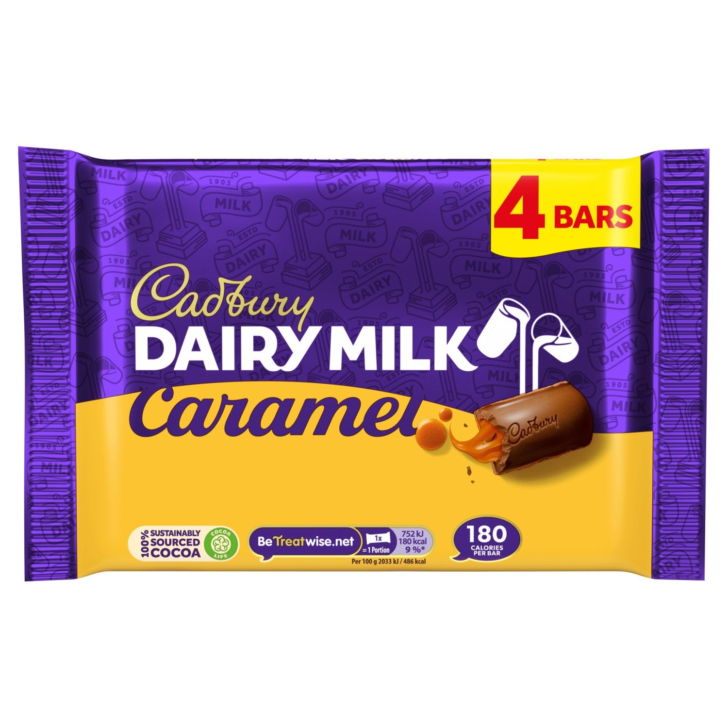 Cadbury - Dairy Milk Caramel 4 pack – The Paddy Box